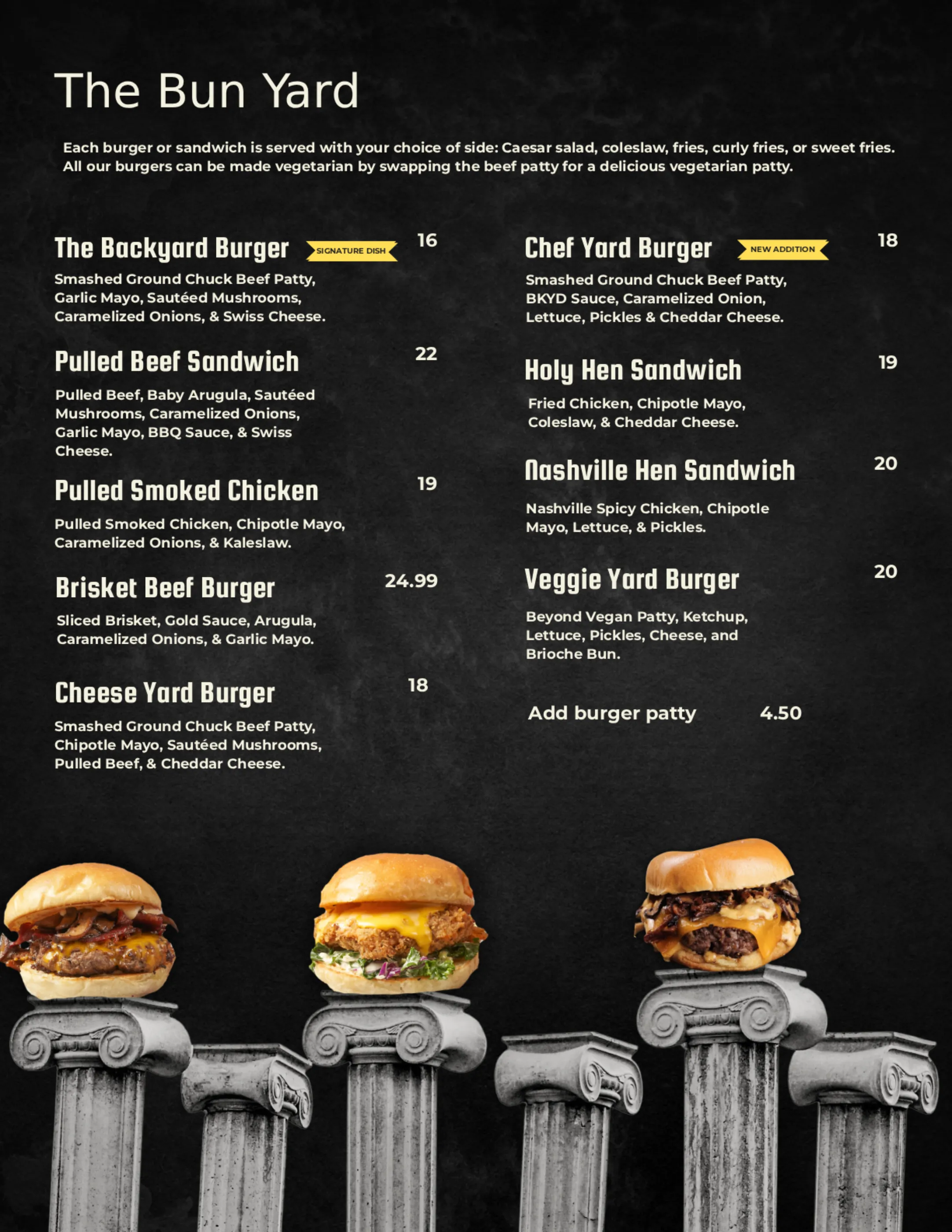 Edmonton Menu | Backyard