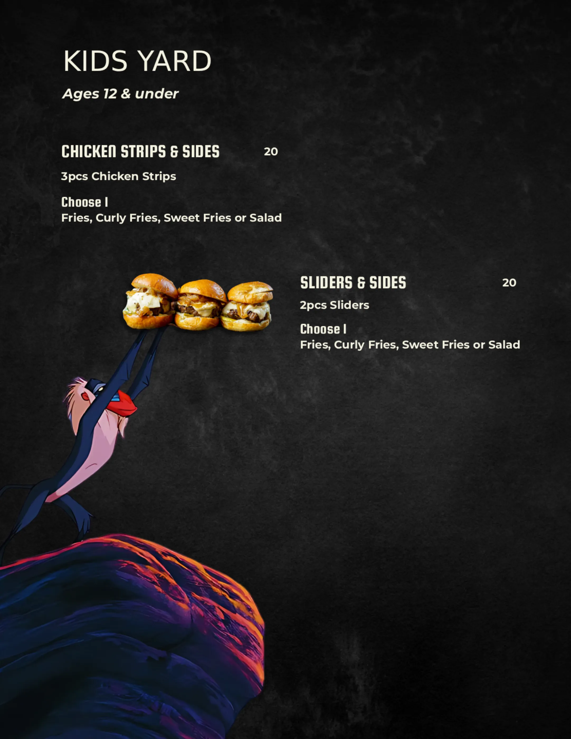Edmonton Menu | Backyard