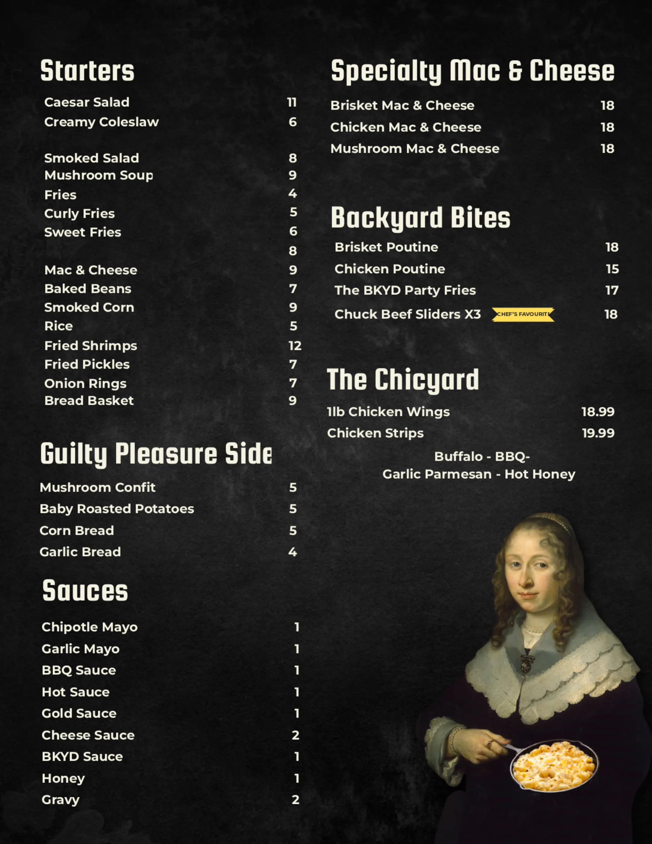 Edmonton Menu | Backyard